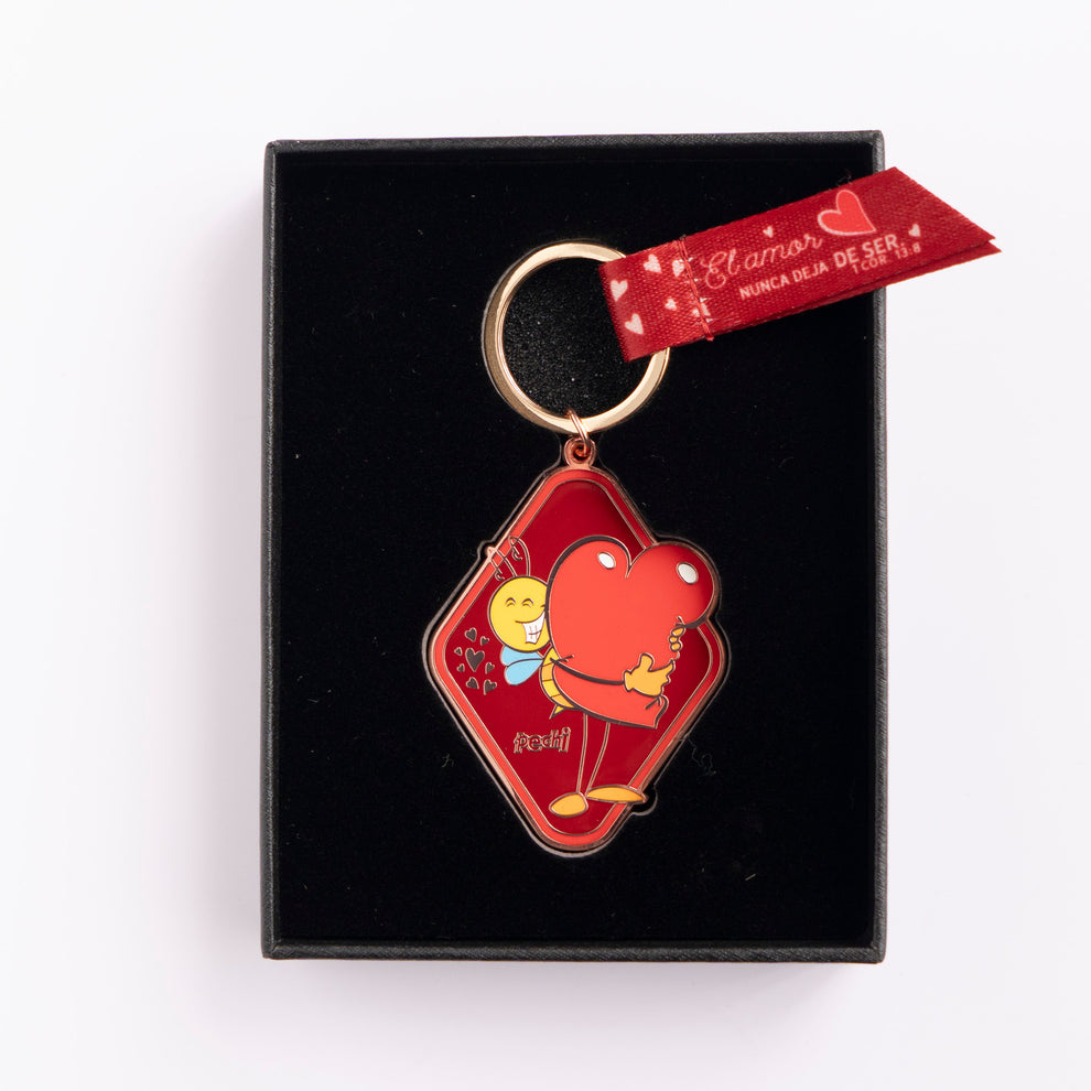 Llavero Amor con lazo decorativo. – Pechi